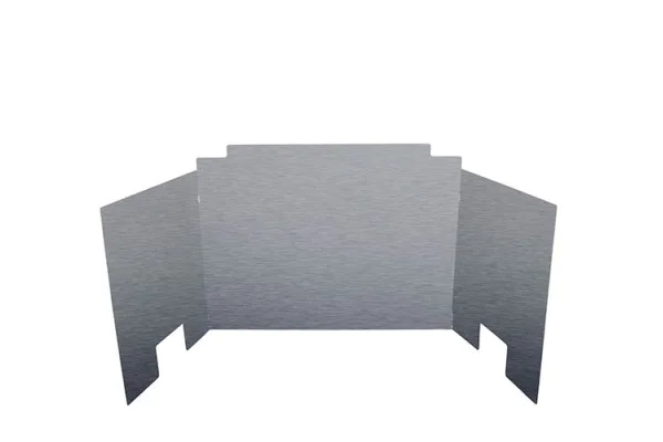 Real Fyre Three-Panel Contemporary Fyreback Satin Stainless ...