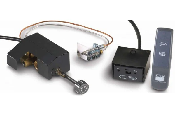 Real Fyre Low Profile Standard Pilot Kit with Basic On/Off Remote and ...